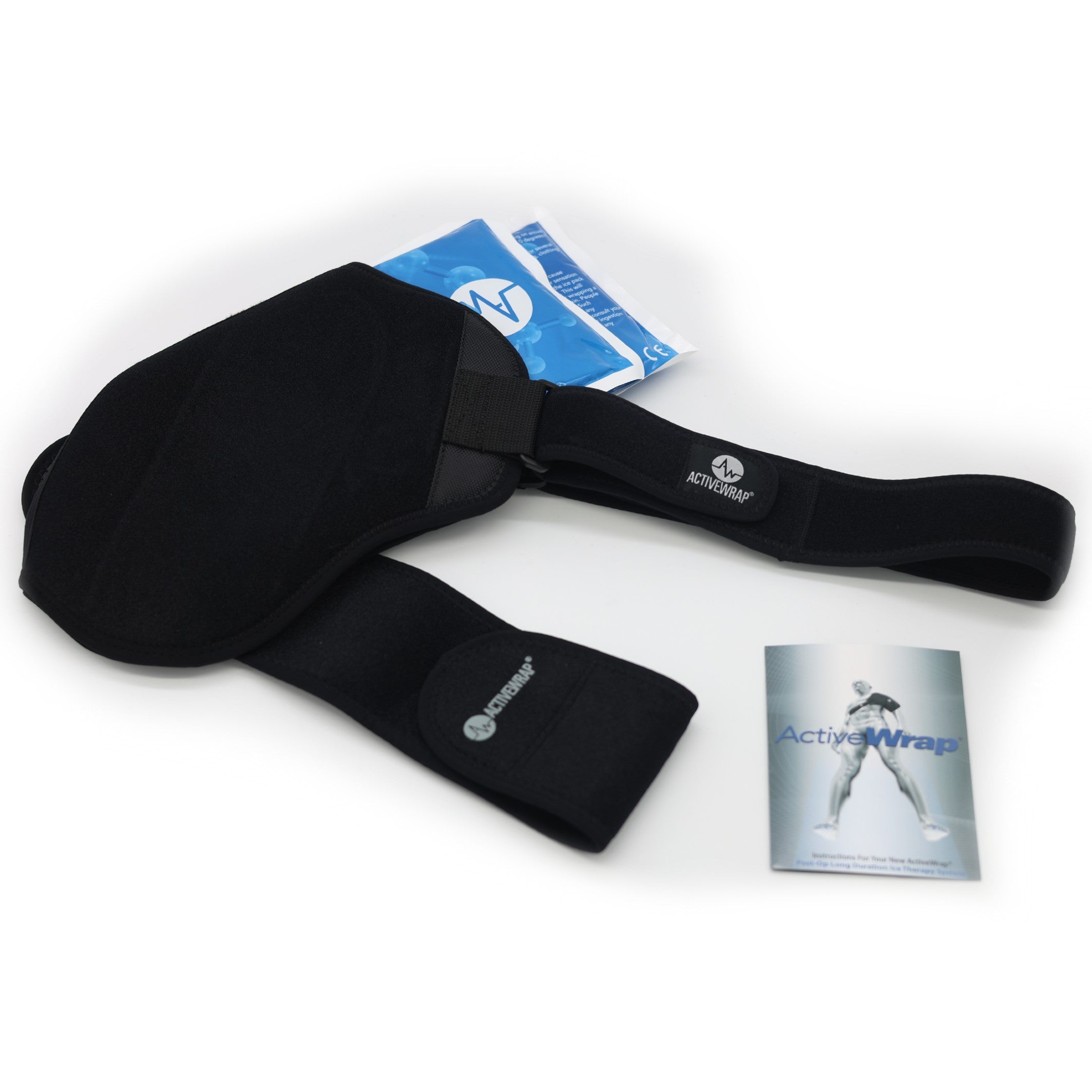 ActiveWrap® Pro 2-4 Hour Shoulder Ice Wrap W/ Two (2) 7"x10" Long Dura ...