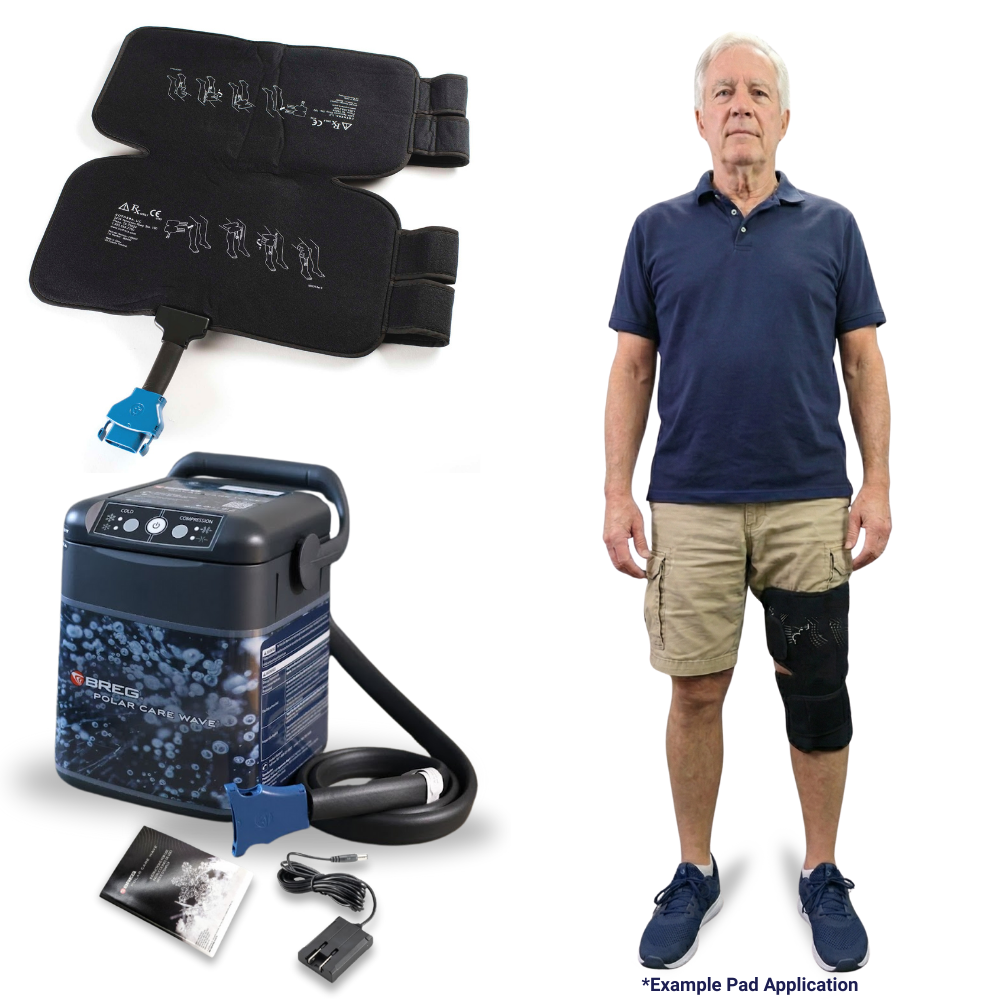 Breg® Wave & One (1) Large Cold Compression Knee Pad – My Cold Therapy